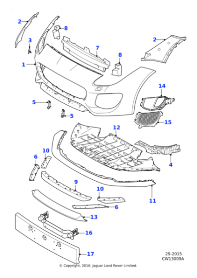 T2R25532 - Jaguar Bracket - Bumper Mounting | Jaguar Land Rover Classic ...