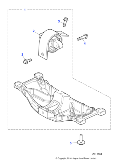 C2D19054 - Jaguar Engine mounting bracket | Jaguar Land Rover Classic Parts