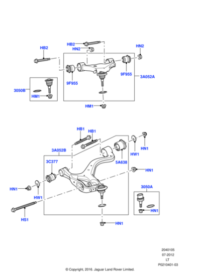 LR055288 - Land Rover Bush - Front Suspension Arm | Jaguar Land Rover ...
