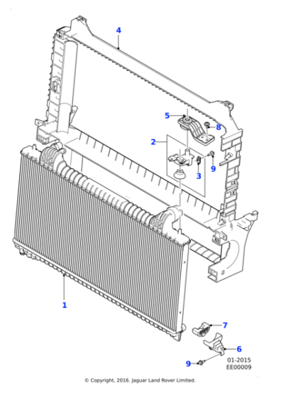 T2H3339 - Jaguar Radiator | Jaguar Land Rover Classic Parts