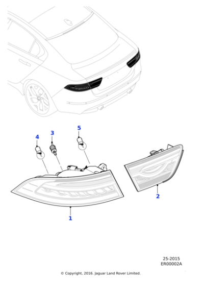 T4N24352 - Jaguar Tail lamp | Jaguar Land Rover Classic Parts
