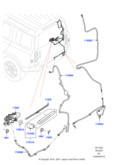 LR132142 - Land Rover Arm - Wiper | Jaguar Land Rover Classic Parts