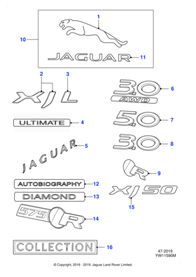 C2D45822 - Jaguar Badge | Jaguar Land Rover Classic Parts