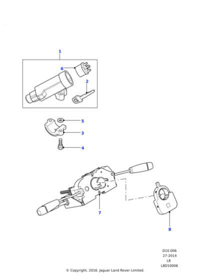 LR055951 - Land Rover Sensor - Steering Rotation | Jaguar Land Rover ...