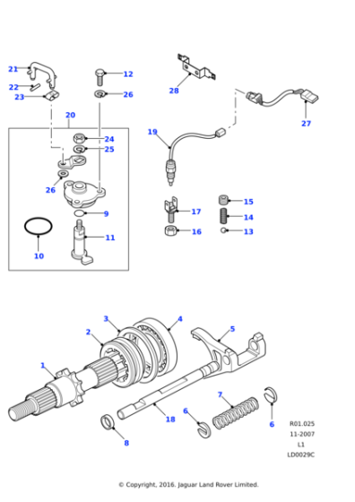 FRC5449 - Land Rover Shaft assembly-front output | Jaguar Land Rover ...